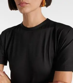 Victoria Beckham Gathered Midi Dress - Black