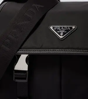 Prada Re-nylon And Leather Shoulder Bag