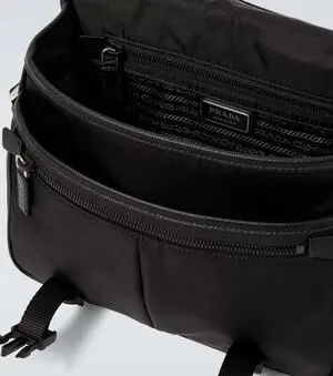 Prada Re-nylon And Leather Shoulder Bag