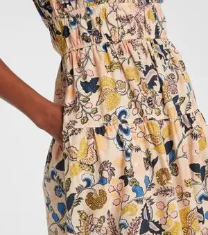 Ulla Johnson Paloma Printed Cotton Poplin Midi Dress
