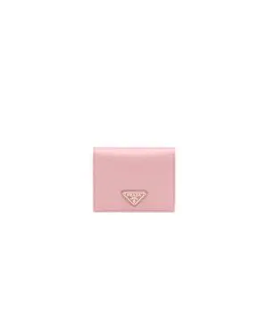 Prada Small Saffiano Leather Wallet - Pink