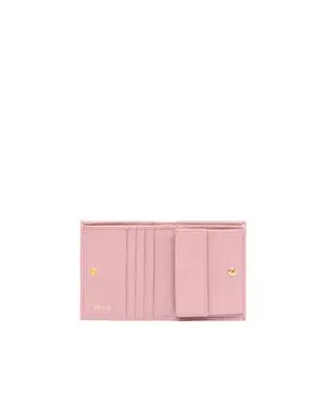 Prada Small Saffiano Leather Wallet - Pink