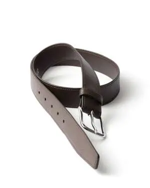 Prada Saffiano Leather Belt Strap - Brown