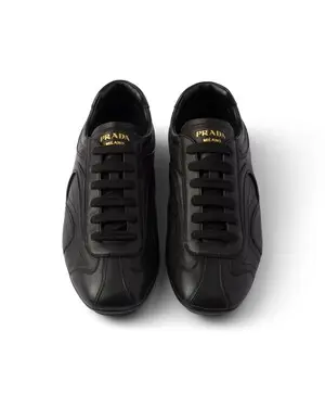 Prada Montecarlo Re-edition 2005 Nappa Leather Sneakers - Black