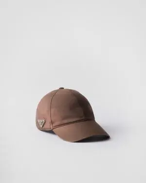 Prada Cotton Baseball Cap - Ebony
