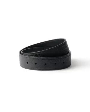 Prada Leather Belt Strap Black