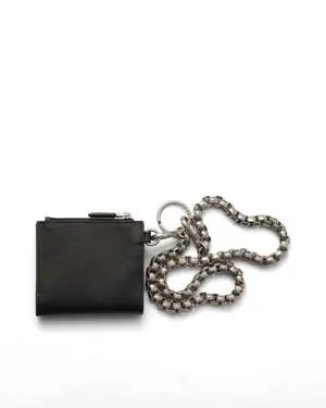 Prada Small Saffiano Wallet With Chain