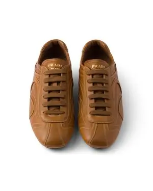 Prada Montecarlo Re-edition 2005 Nappa Leather Sneakers - Brown