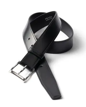 Prada Leather Belt Strap - Black