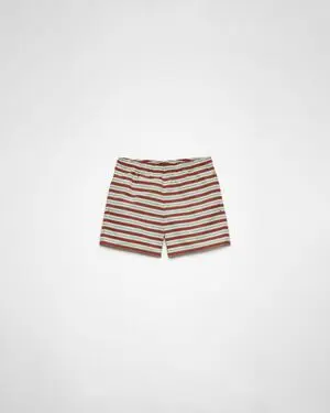 Prada Technical Fabric Swim Trunks - Cocoa Brown
