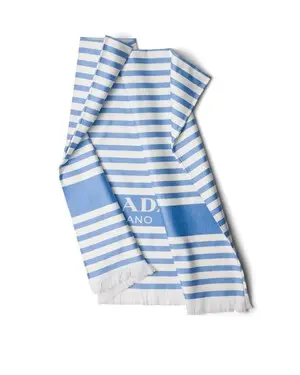 Prada Striped Cotton Beach Towel