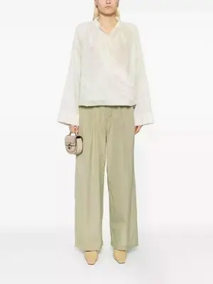 LESS Cotton Wide-leg Trousers