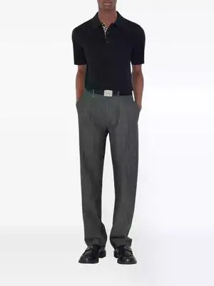 Burberry Wool Polo Shirt - Blue