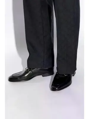 Gucci Horsebit-detail Leather Loafers