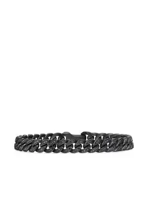 David Yurman Curb Chain Diamond Bracelet - Black