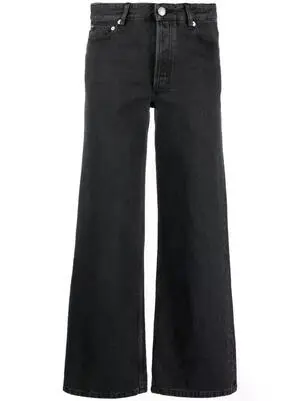 A.p.c. Mid-rise Cropped Jeans - Black