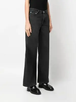 A.p.c. Mid-rise Cropped Jeans - Black
