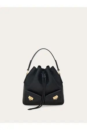 FERRAGAMO Multipocket Bucket Bag - Black