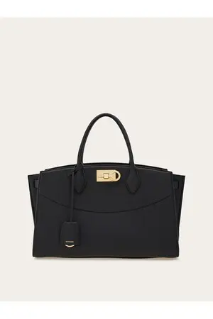 FERRAGAMO Studio Soft Bag - Black