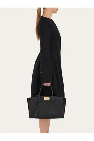 FERRAGAMO Studio Soft Bag - Black