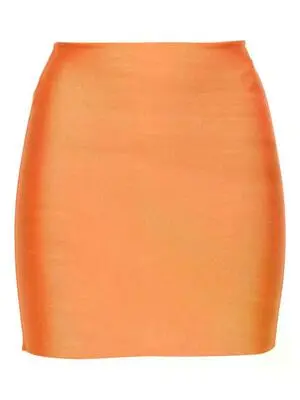 HERVE L. LEROUX Bandage Mini Skirt - Orange