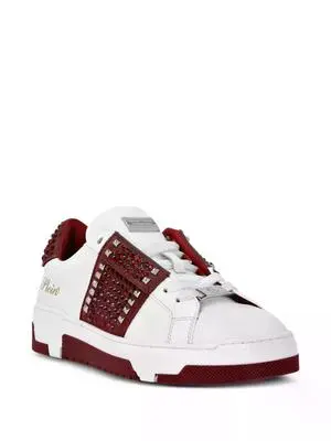 Philipp Plein Stud-embellished Low-top Sneakers - Red