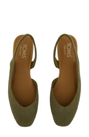 Toms Alene Slingback D'orsay Flats