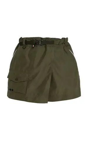 Moncler Belted Ripstop Skort - Green