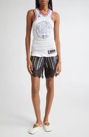 CONNER IVES Reconstituted Shirred Basketball Jersey