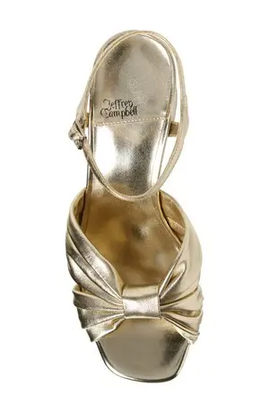 Jeffrey Campbell Dalida Platform Sandal - Light Gold