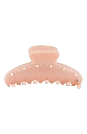Alexandre De Paris Perle Hair Clip - Pink