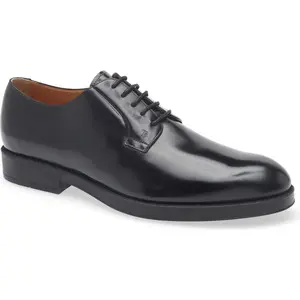 TOD'S Plain Toe Leather Derby - Nero