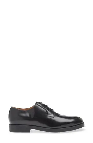 TOD'S Plain Toe Leather Derby - Nero