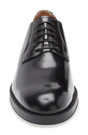 TOD'S Plain Toe Leather Derby - Nero