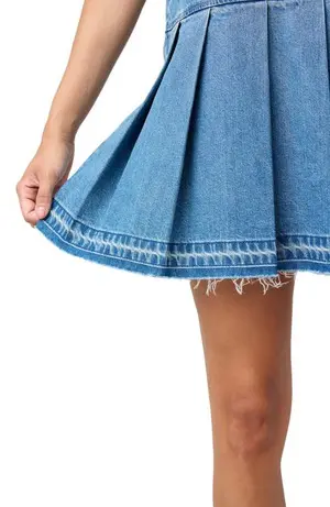 TT STUDIOS Coco Pleated Denim Mini Dress
