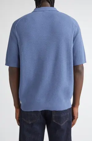 Sunspel Compact Mesh Polo Sweater