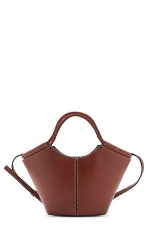 Mango Mini Faux Leather Shopper Bag