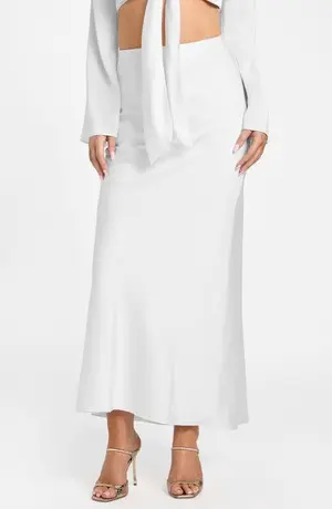 MARCIANO Monica Maxi Skirt - White Peaks