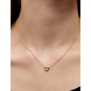 Monica Vinader Odyssey Aquamarine Vermeil Necklace - Blue