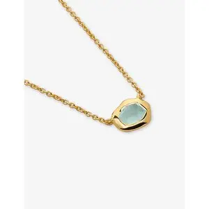 Monica Vinader Odyssey Aquamarine Vermeil Necklace - Blue