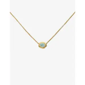 Monica Vinader Odyssey Aquamarine Vermeil Necklace - Blue