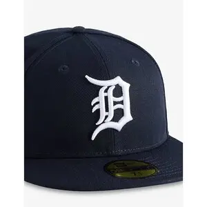 New Era 59fifty Detroit Tigers Authentic On Field Home Woven Baseball Cap - Black