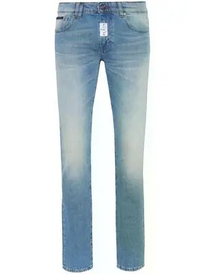 Philipp Plein Low-rise Skinny Jeans With Appliqué Logo