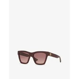 Gucci Cat-eye Frame Injected Sunglasses - Red
