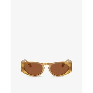 Giorgio Armani Rectangle-frame Sunglasses - Brown