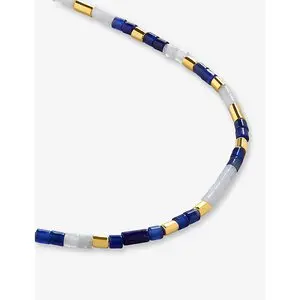 Monica Vinader Delphi Sodalite Beaded Necklace - Blue