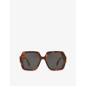 Fendi Square-frame Acetate Sunglasses - Brown