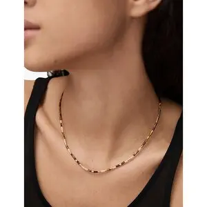 Monica Vinader Delphi Gemstone Beaded Necklace - Brown