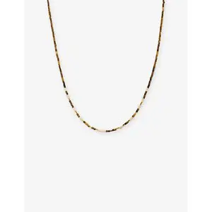 Monica Vinader Delphi Gemstone Beaded Necklace - Brown