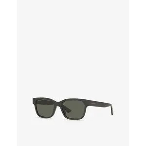 Gucci Gg1716s Rectangle-frame Injected Sunglasses - Grey